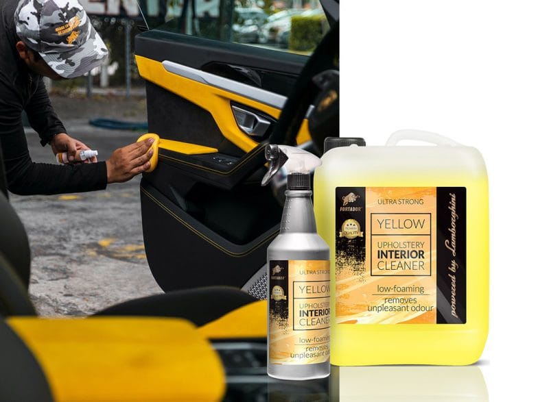FORTADOR YELLOW INTERIOR CLEANER 5L - FORTADOR STEAM LONDON